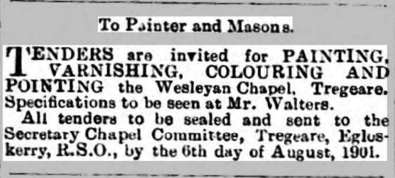 Tregeare Wesleyan Chapel | Launceston Then!